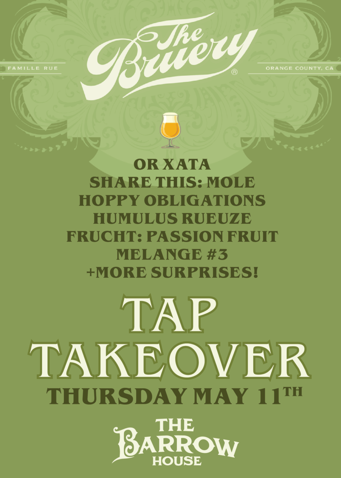 The Bruery Tap Takeover at The Barrow House! | NJCB | Your resource for ...