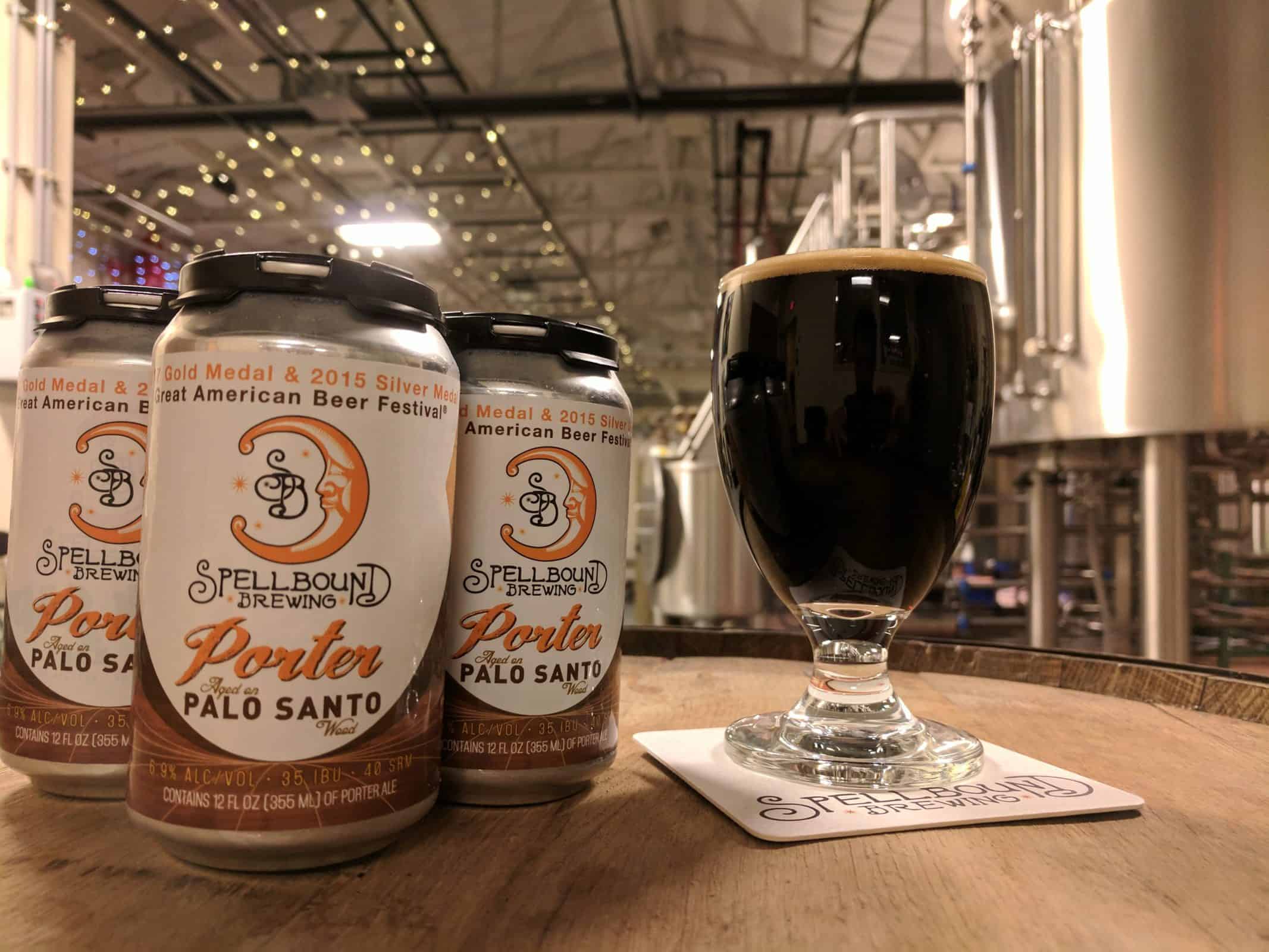 Porter aged on Palo Santo can release at Spellbound | NJCB | Your resource for beer in New Jersey