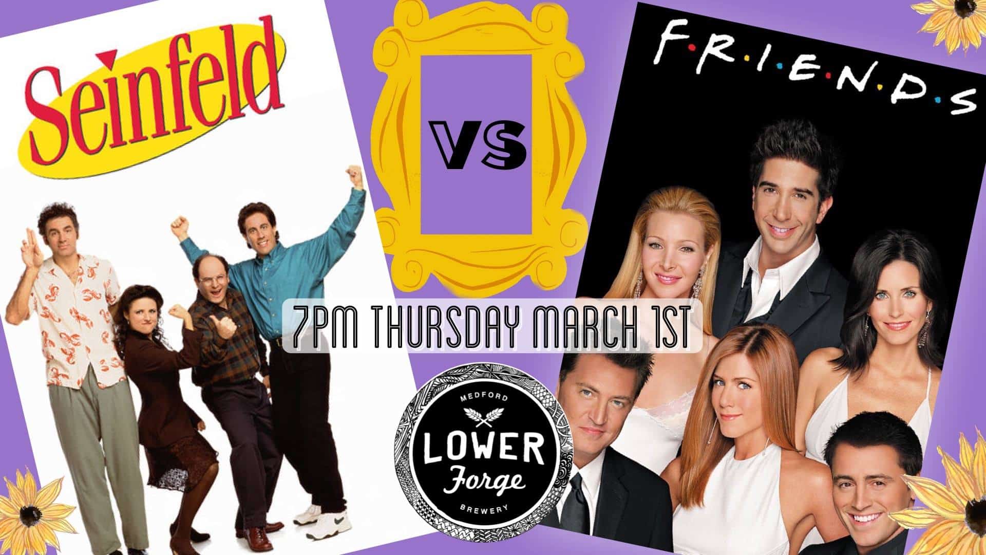 Trivia Thursday: Seinfeld -vs- Friends at Lower Forge | NJCB | Your ...