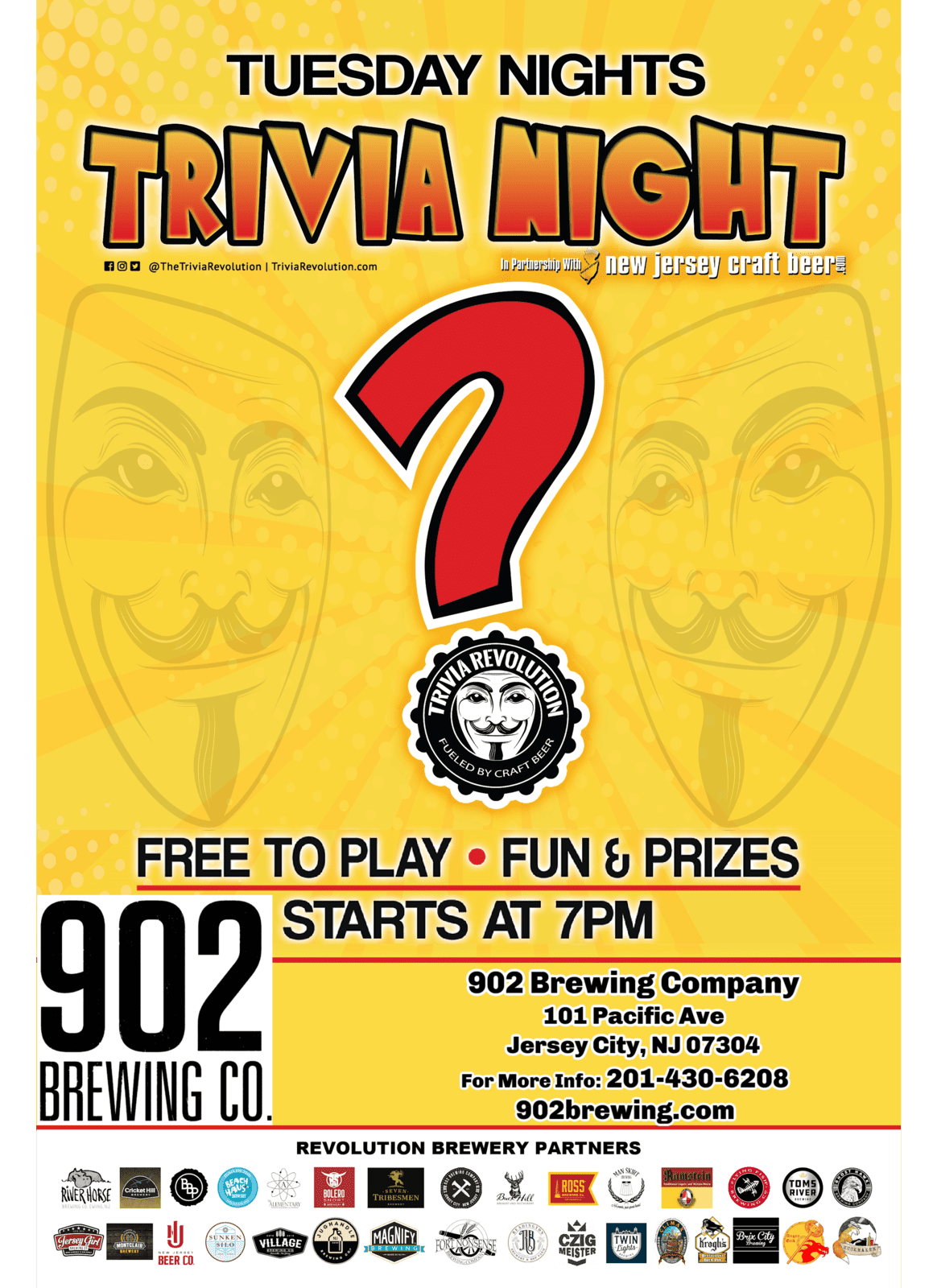 Trivia Revolution @ 902 | NJCB | Your resource for beer in New Jersey