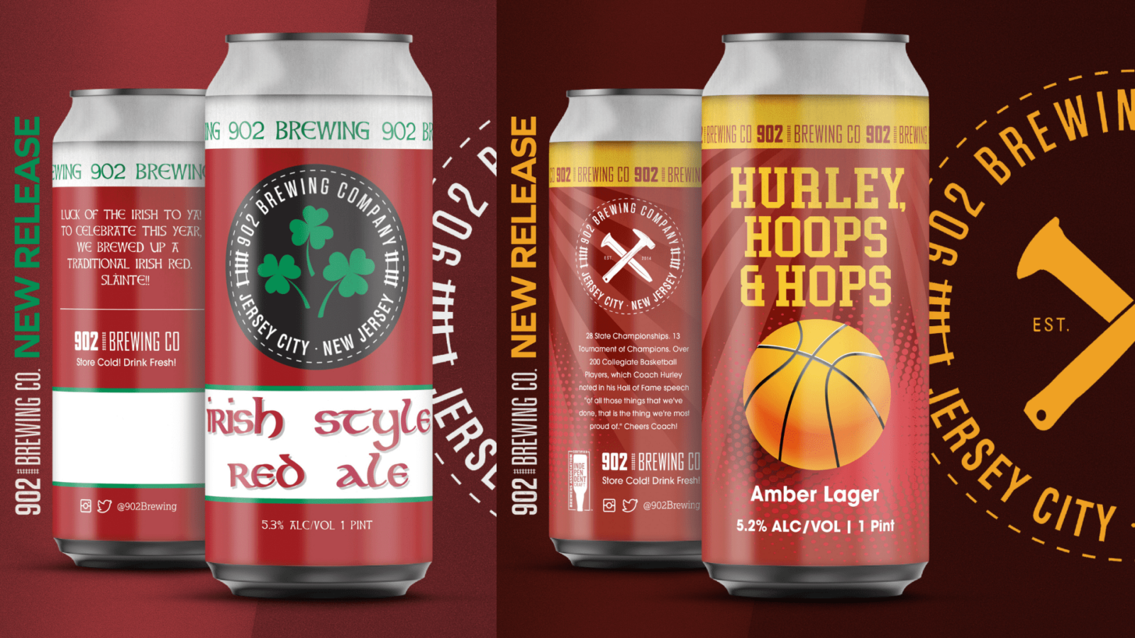 Irish Red Ale & Hurley Hoops and Hops Amber Lager Release | NJCB | Your ...