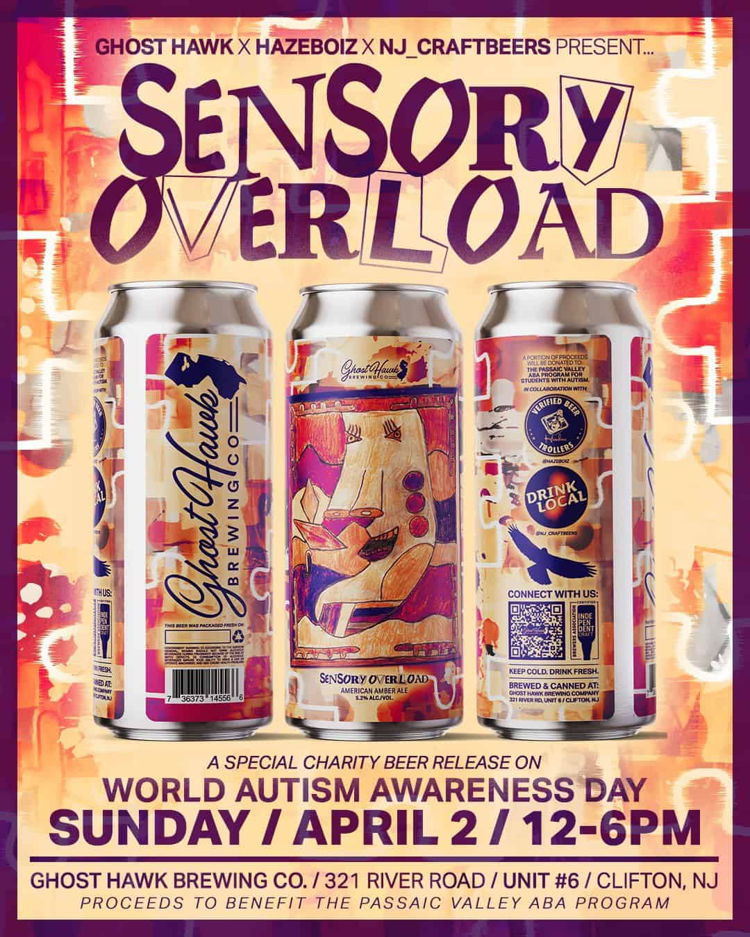 Ghost Hawk/HazeBoiz World Autism Awareness Day Beer Release | NJCB ...