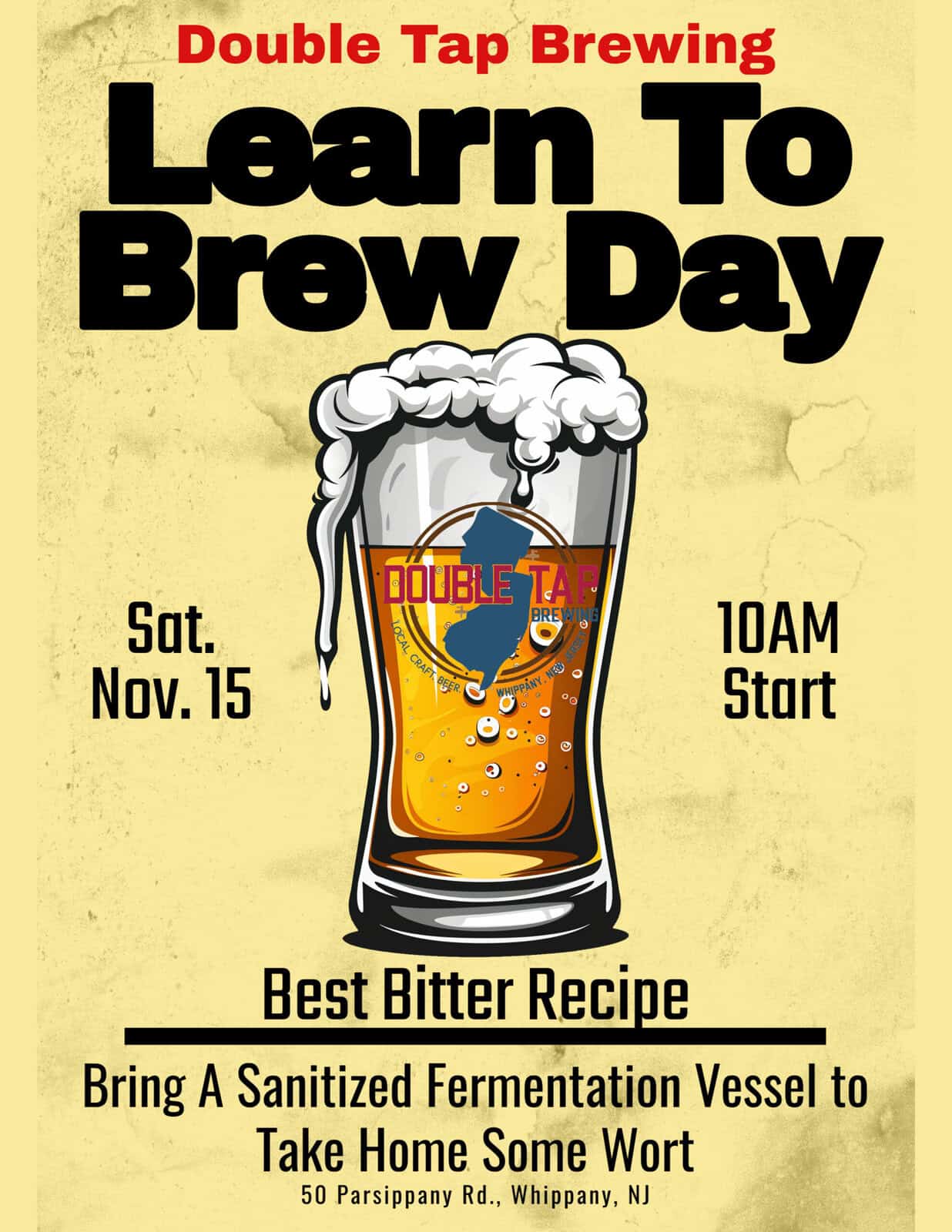 Learn To Brew Day at Double Tap | NJCB | Your resource for beer in New Jersey