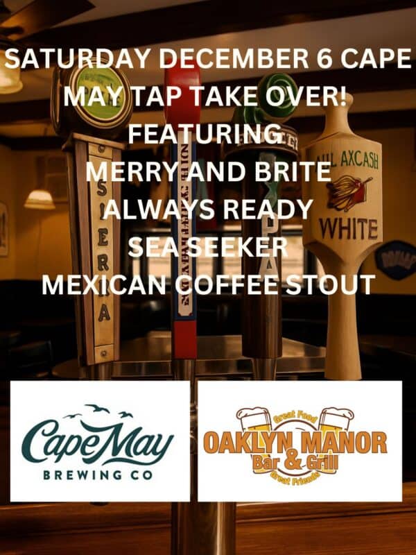 Cape May Tap Take Over at The Oaklyn Manor | NJCB | Your resource for ...